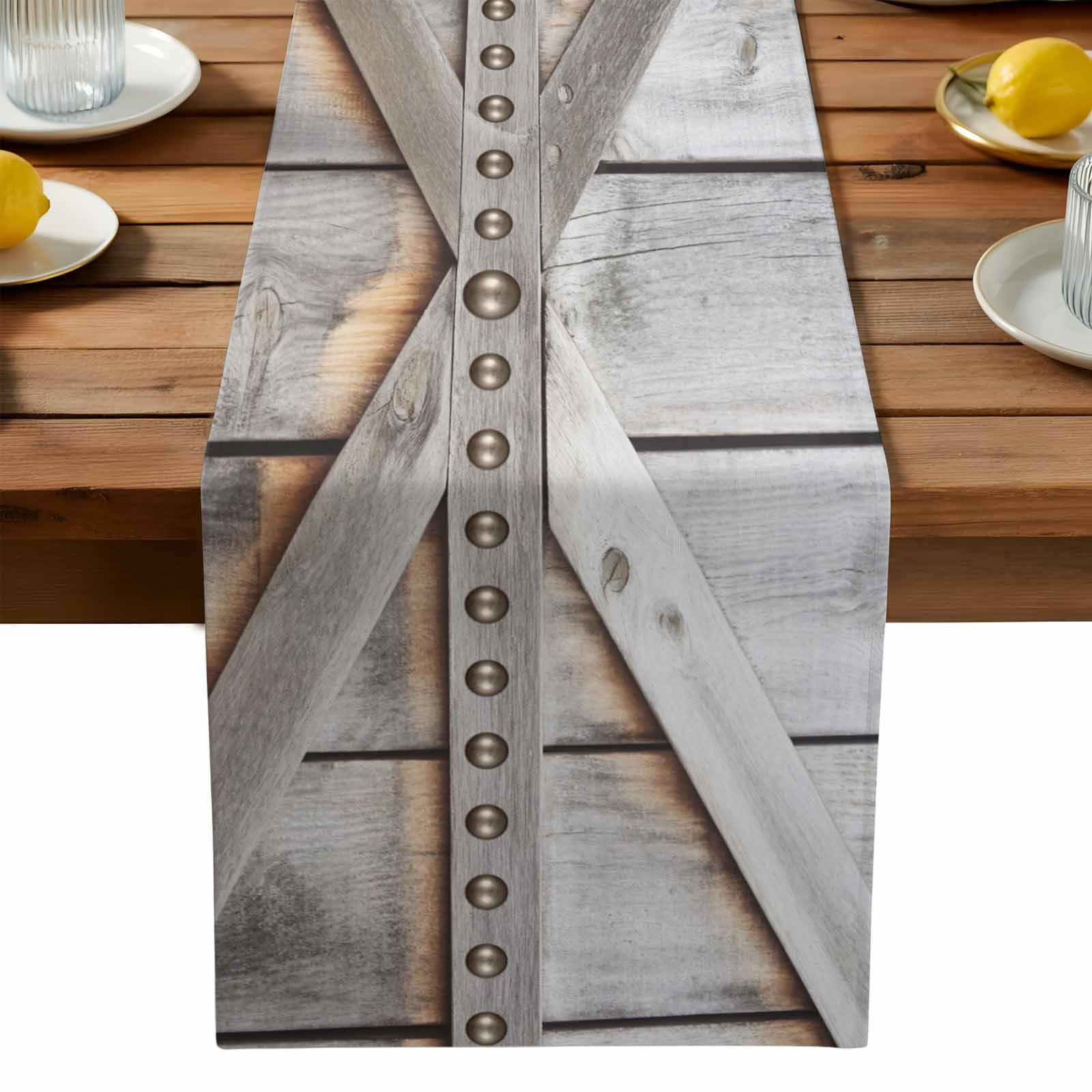 Farmhouse Rustic Dilapidated Wooden Door Table Runners 13x70 Inches ...