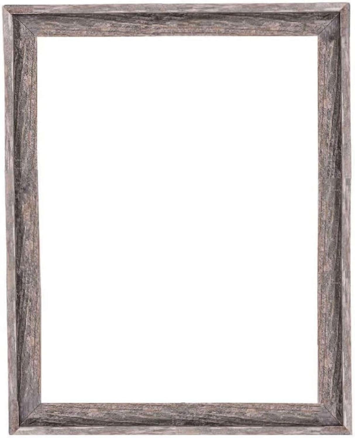 Farmhouse Rustic Open Picture Frame 18x24 Inch, Recycled Reclaimed Wood ...