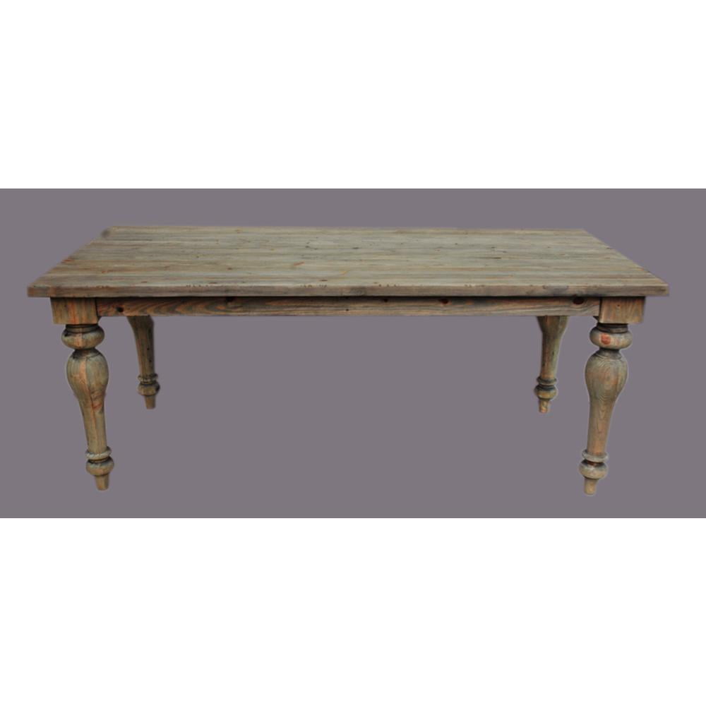 Farmhouse Rustic Rectangular Dining Table - Walmart.com