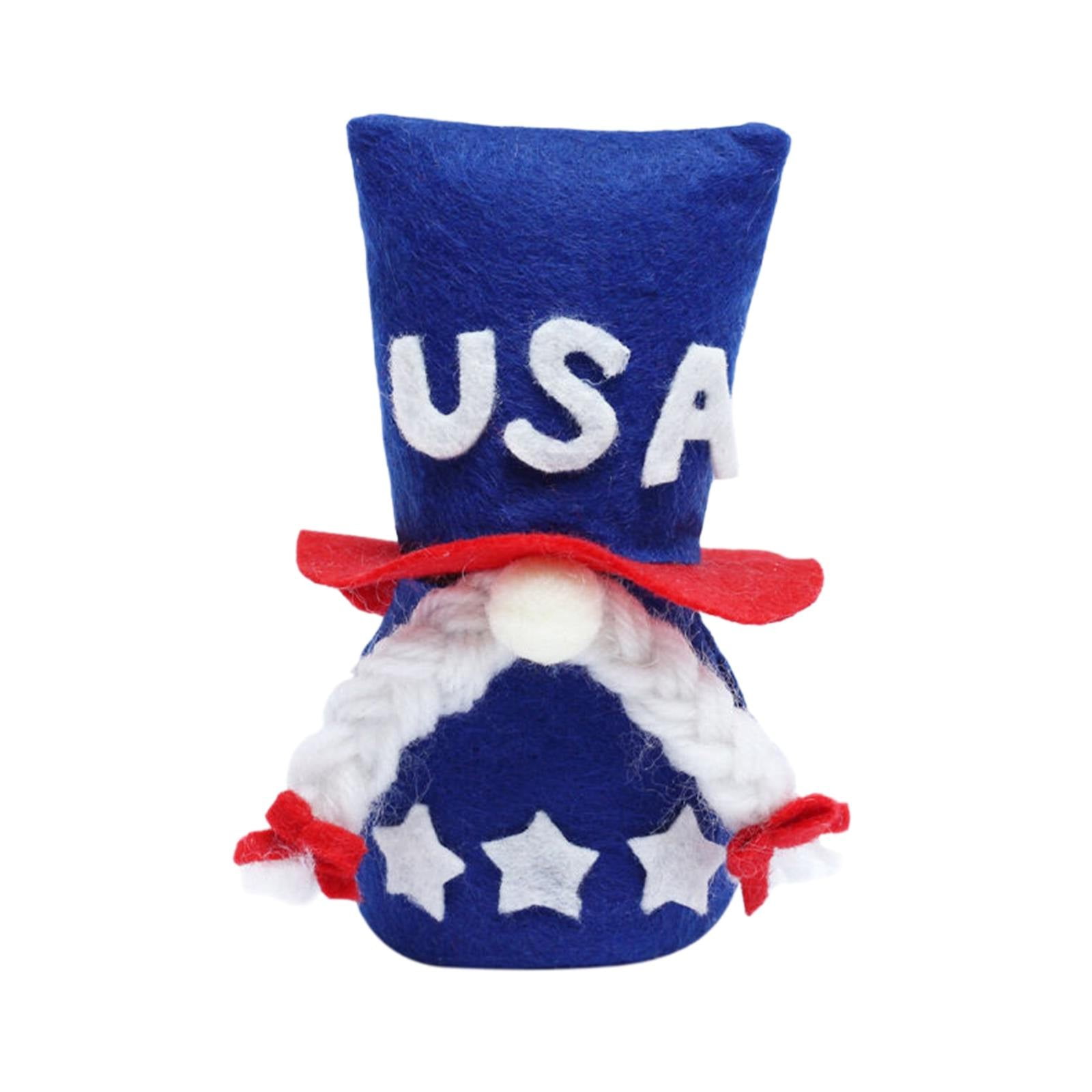 Farmhouse Rustic Sign Plush Gnome Vintage Table Ornaments Fourth of ...