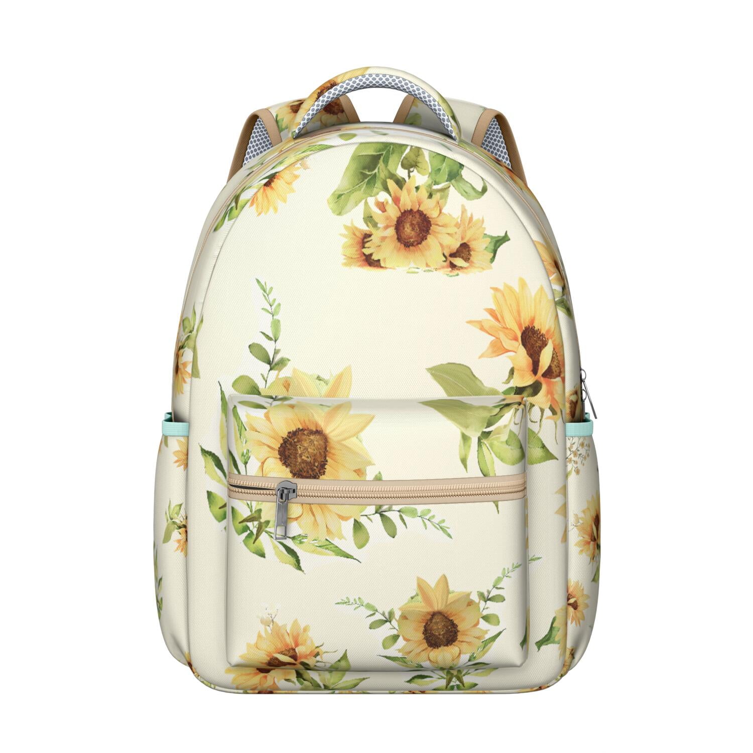 Farmhouse Rustic Sunflower Backpack - Waterproof & Spacious for Books ...