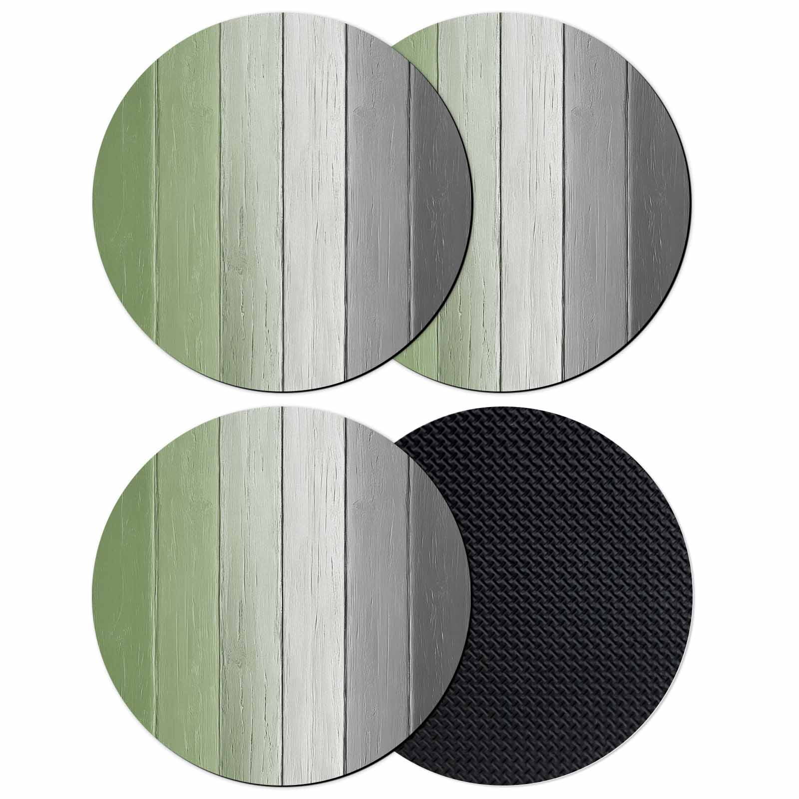 Farmhouse Rustic Wood Coasters for Drinks,Absorbent Non Slip Rubber ...