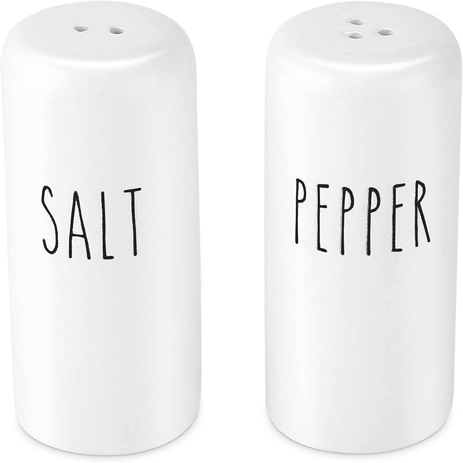 Farmhouse Salt and Pepper Shakers Set - Rustic Salt and Pepper Shakers ...