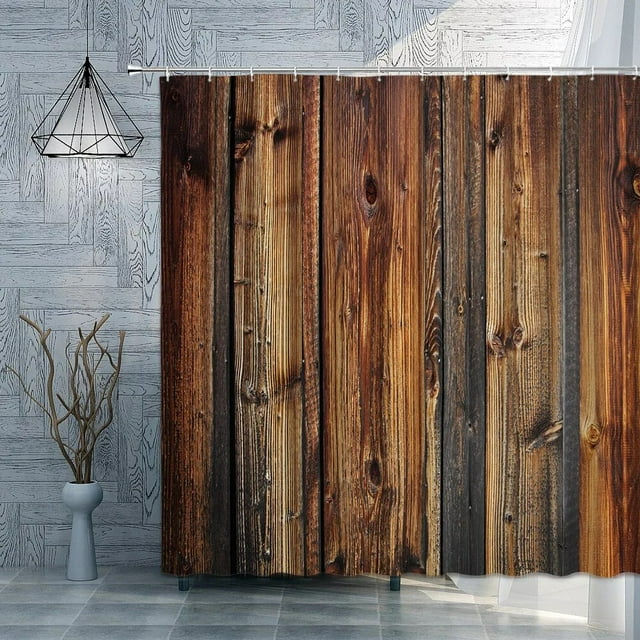 Farmhouse Shower Curtain Set Rustic Shower Curtain for Bathroom Barn ...
