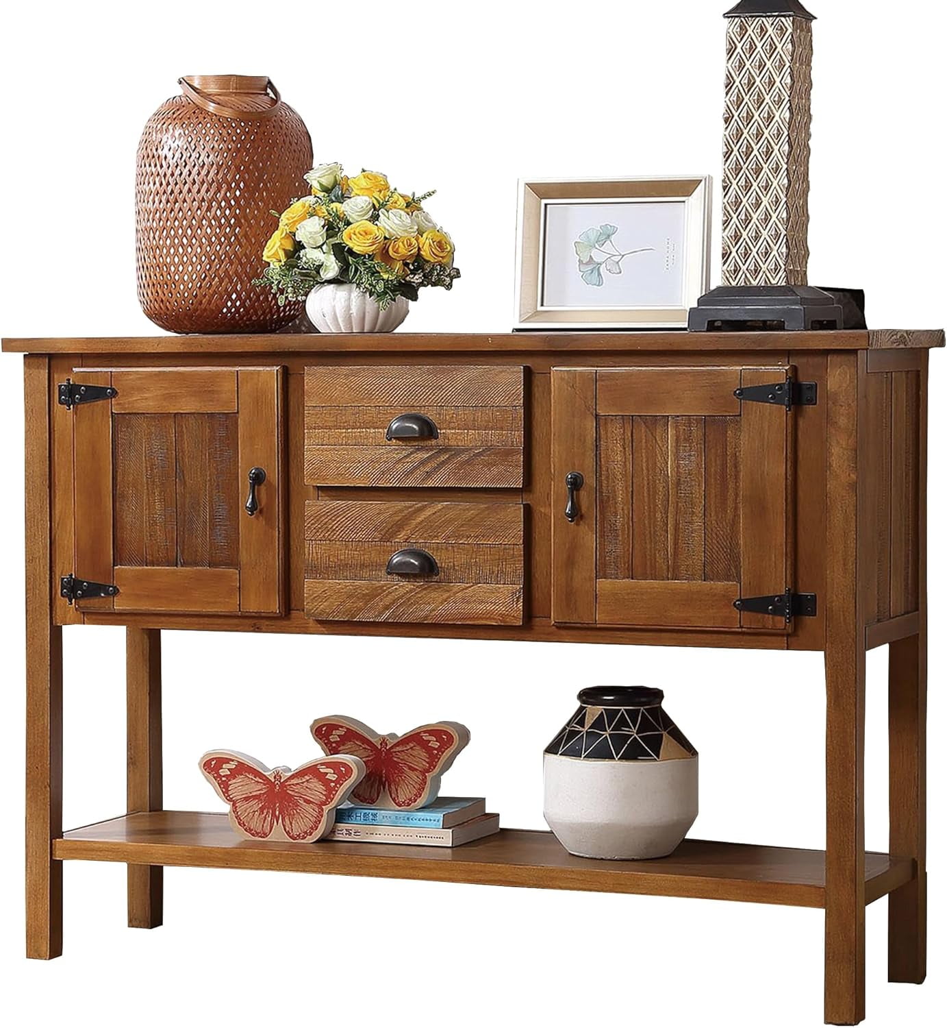 Farmhouse Sideboard Buffet Cabinet Kitchen Sideboard Cabinet with ...