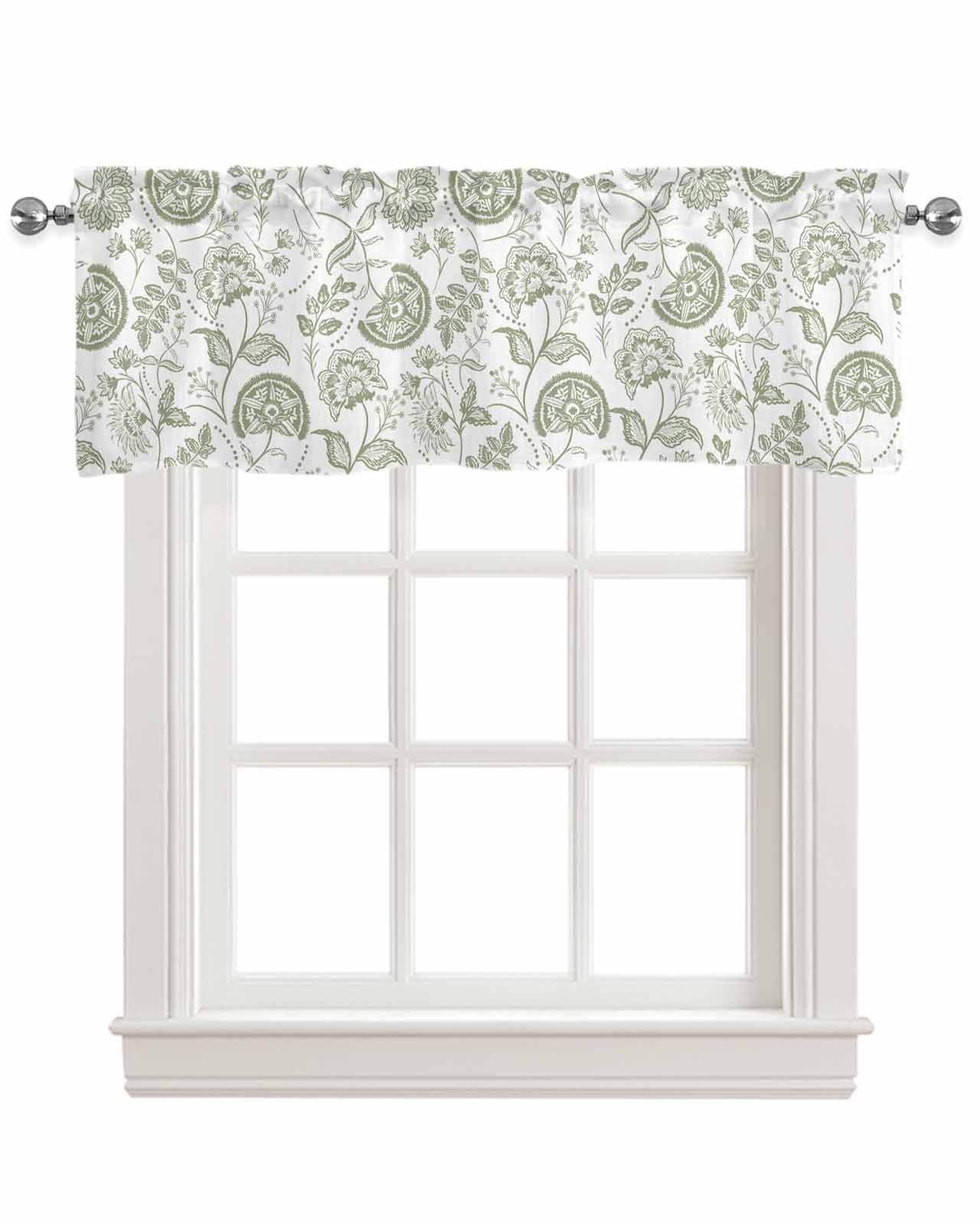 Farmhouse Spring Kitchen Valances for Windows Farmhouse Linen Window ...