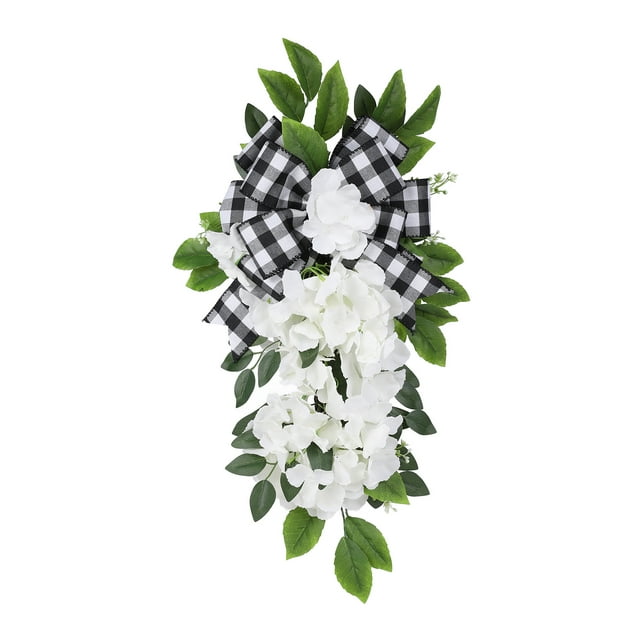 Farmhouse Spring Mailbox Swag; Spring Garland Swag for Mailbox, Mantel ...