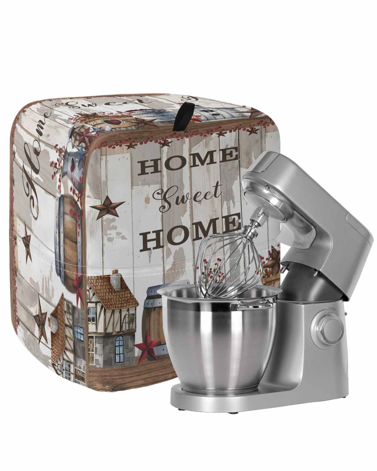 Farmhouse Stand Mixer Dust Cover with Storage Pocket & Handles, Retro ...