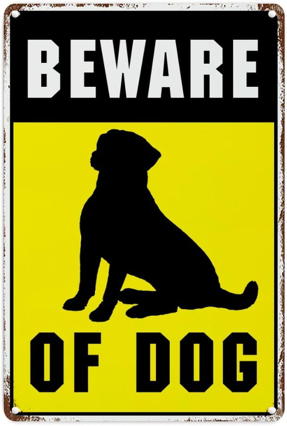 Farmhouse Street Warning Metal Tin Signs 8x12 Inch Beware of Dog ...