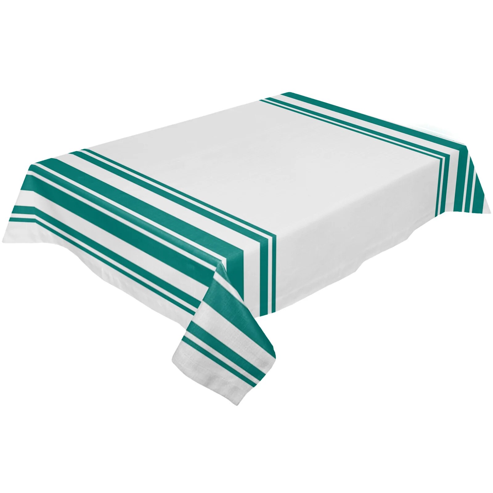 Farmhouse Stripes Black And White Tablecloth Waterproof Dining Table ...