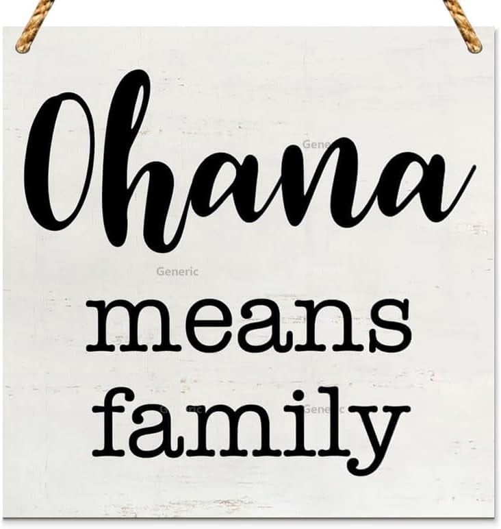 Farmhouse Style Ohana Means Family Sign Wood Sign Decor Family Quotes ...