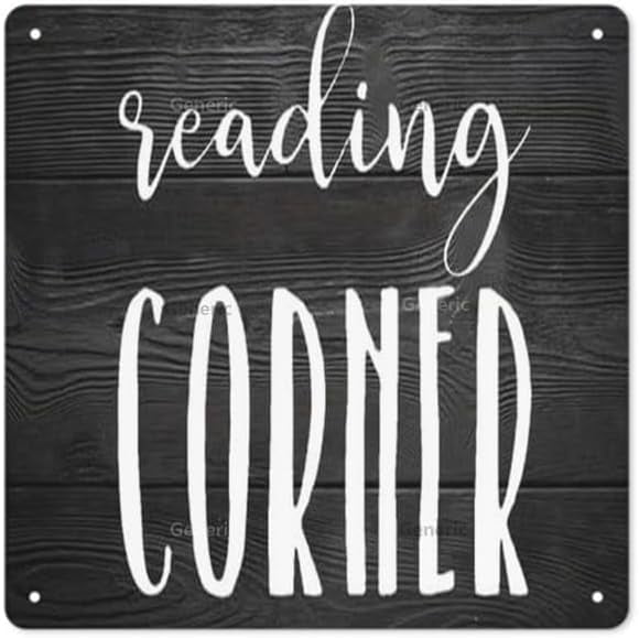 Farmhouse Style Sign Reading Corner Wall Art Reading Corner Decor ...