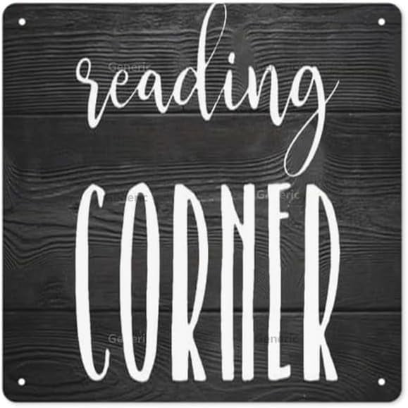 Farmhouse Style Sign Reading Corner Wall Art Reading Corner Decor ...