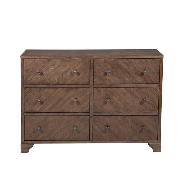 Farmhouse Style Six Drawer Accent Storage Chest - Walmart.com