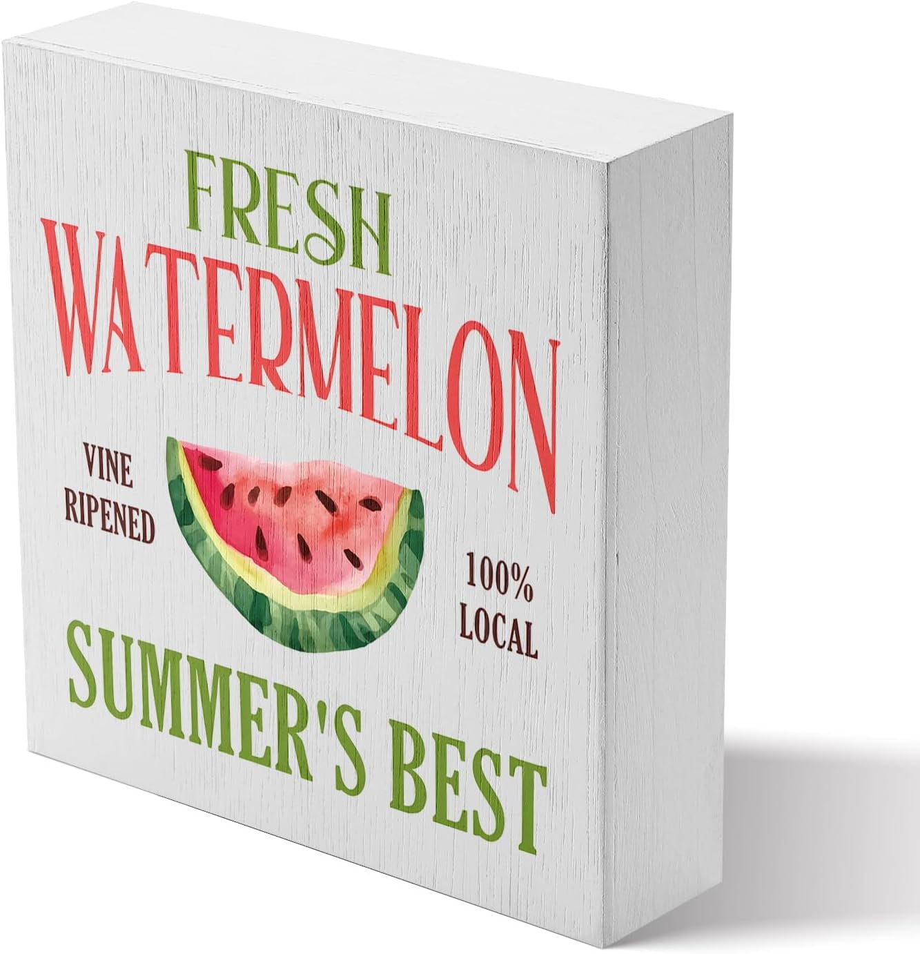 Farmhouse Summer Watermelon Wooden Box Signs,Rustic Country Desk Decor ...