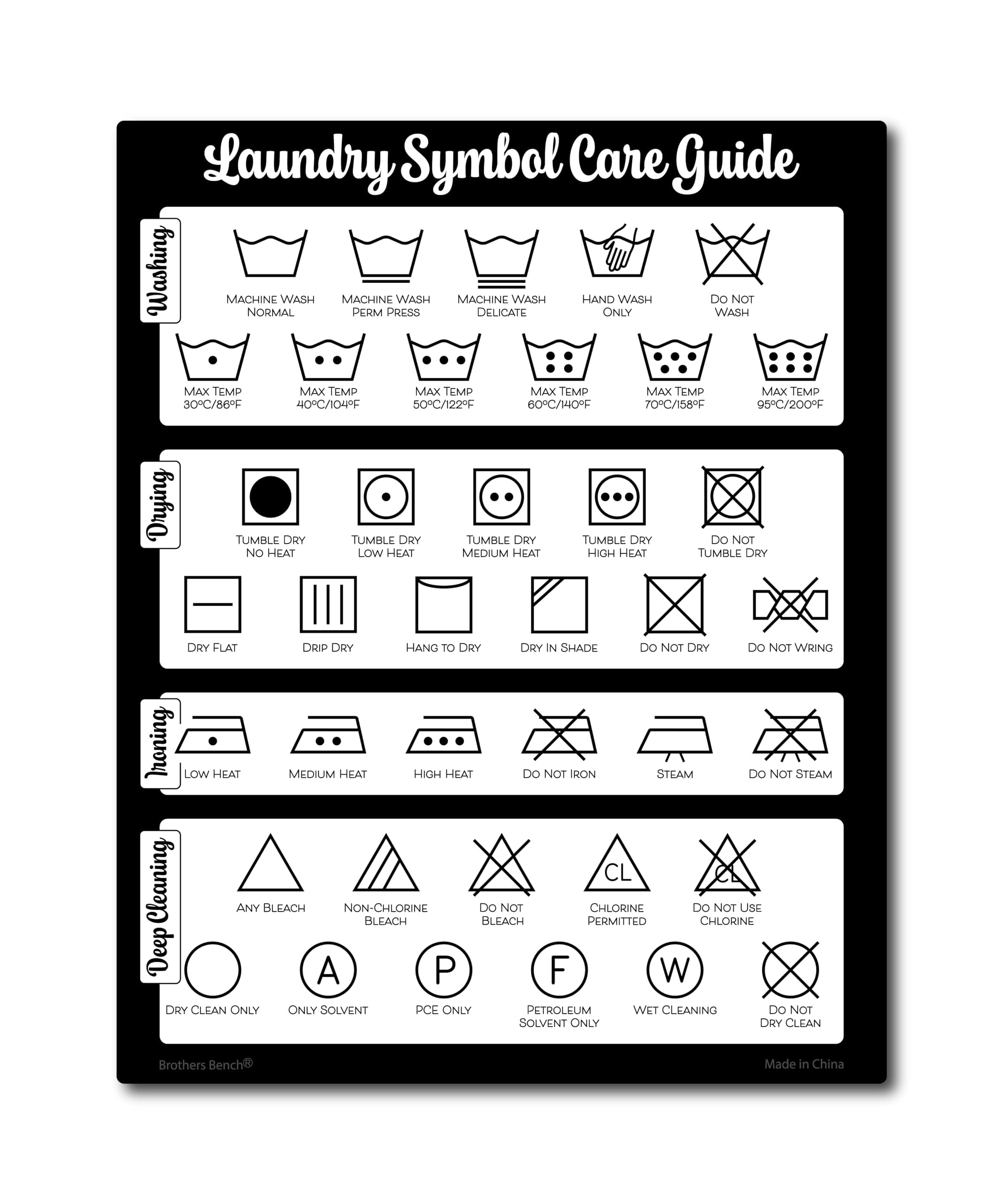Farmhouse Symbols Magnet, 8x10 Symbols Chart, Symbols Wall Art for Home ...