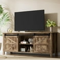 Farmhouse TV Stand for 65 Inch TV, Modern Entertainment Center with Two ...