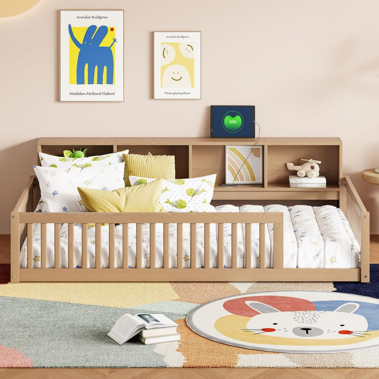 Farmhouse TV Stand with Sliding Barn Doors, Wood Entertainment Center ...