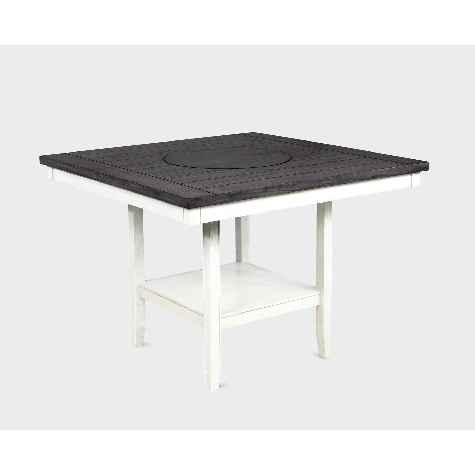 Farmhouse Transitional Dining Table | 20 - inch Lazy Susan in Dining ...