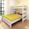 Plank+Beam Solid Wood Farmhouse Twin over Queen L-Shaped Bunk Bed Bed ...