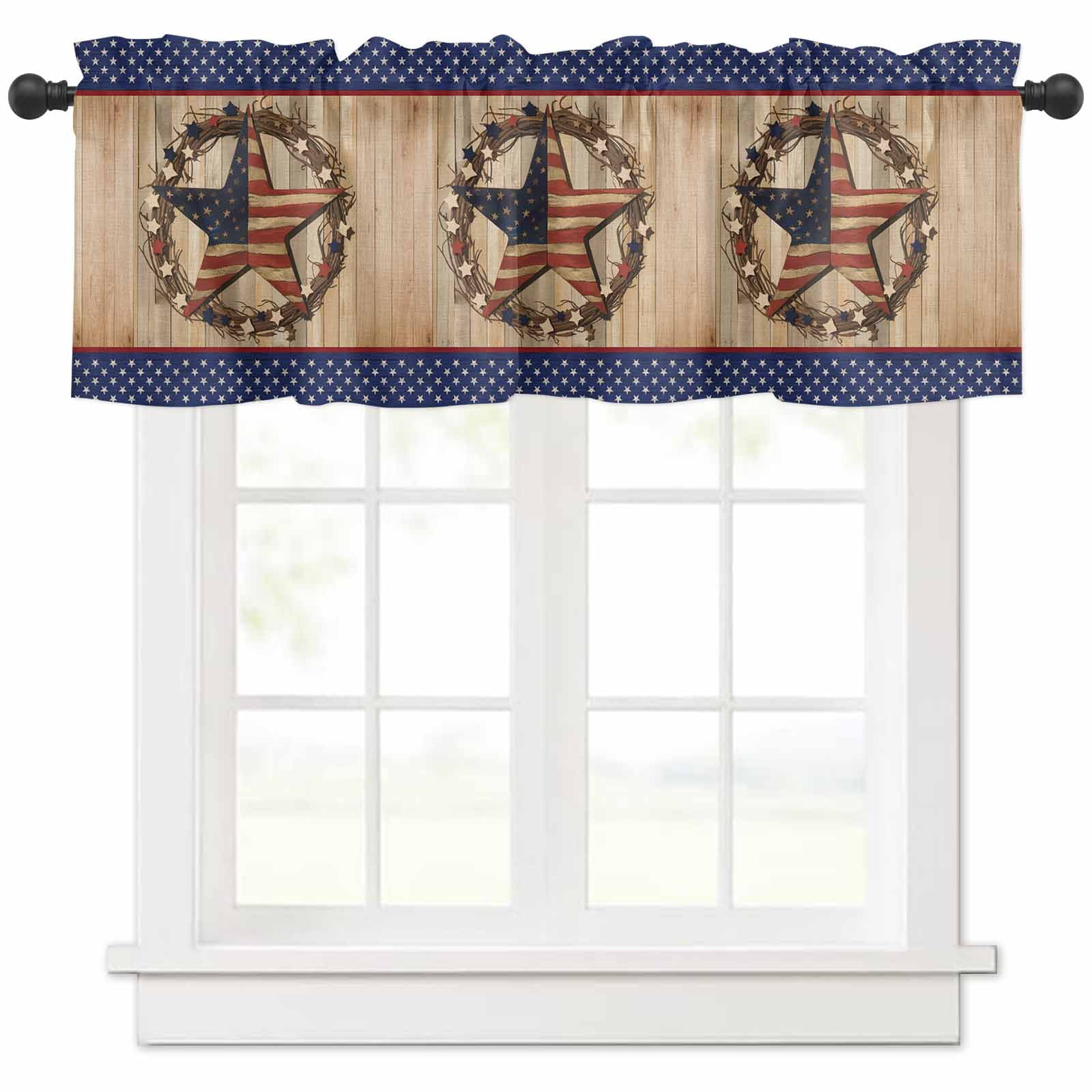 Farmhouse Valances for Windows Farmhouse Kitchen Curtains Valances Rod ...