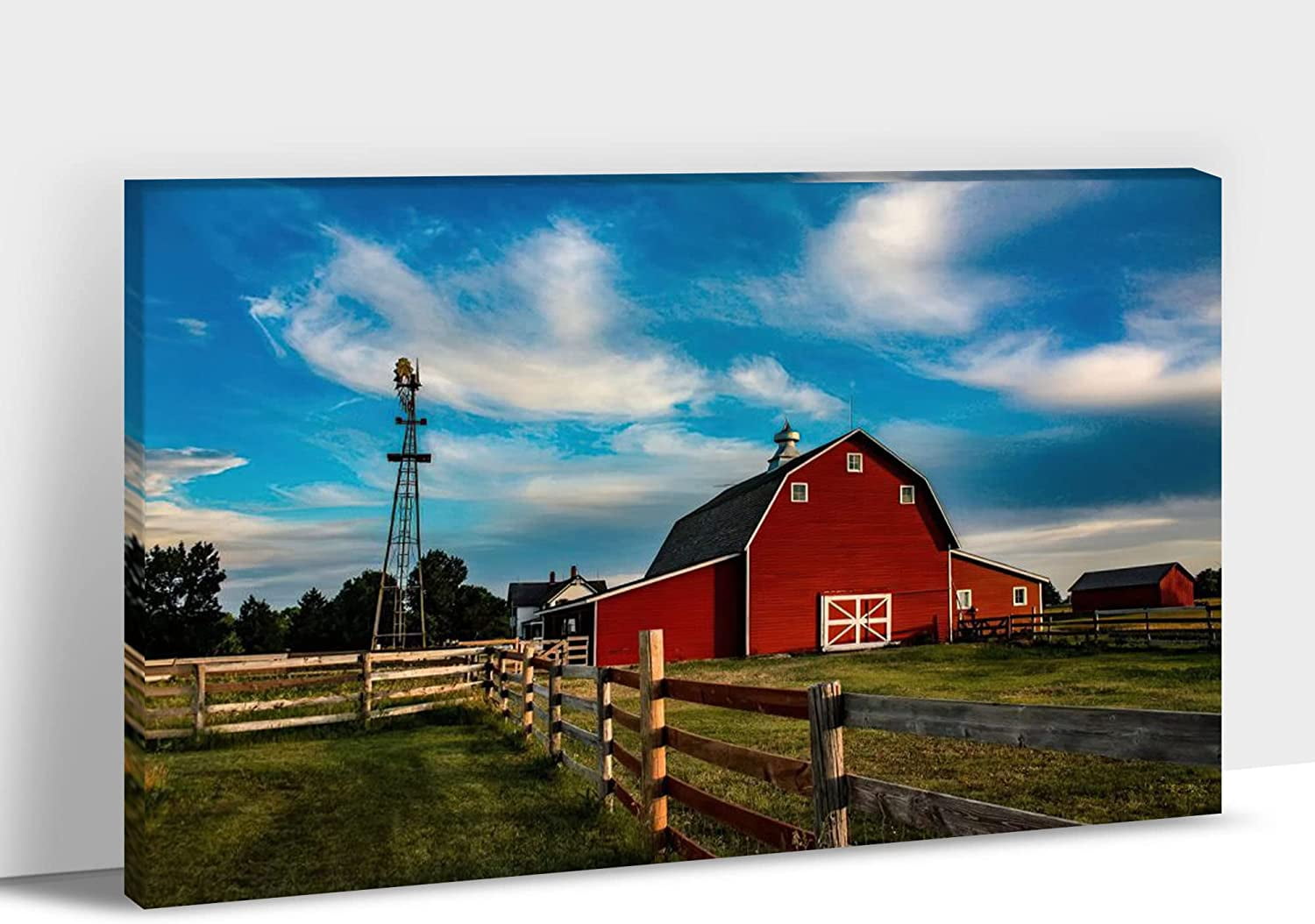 Farmhouse Wall Art - Barn Pictures Wall Art, Modern Farmhouse Wall ...