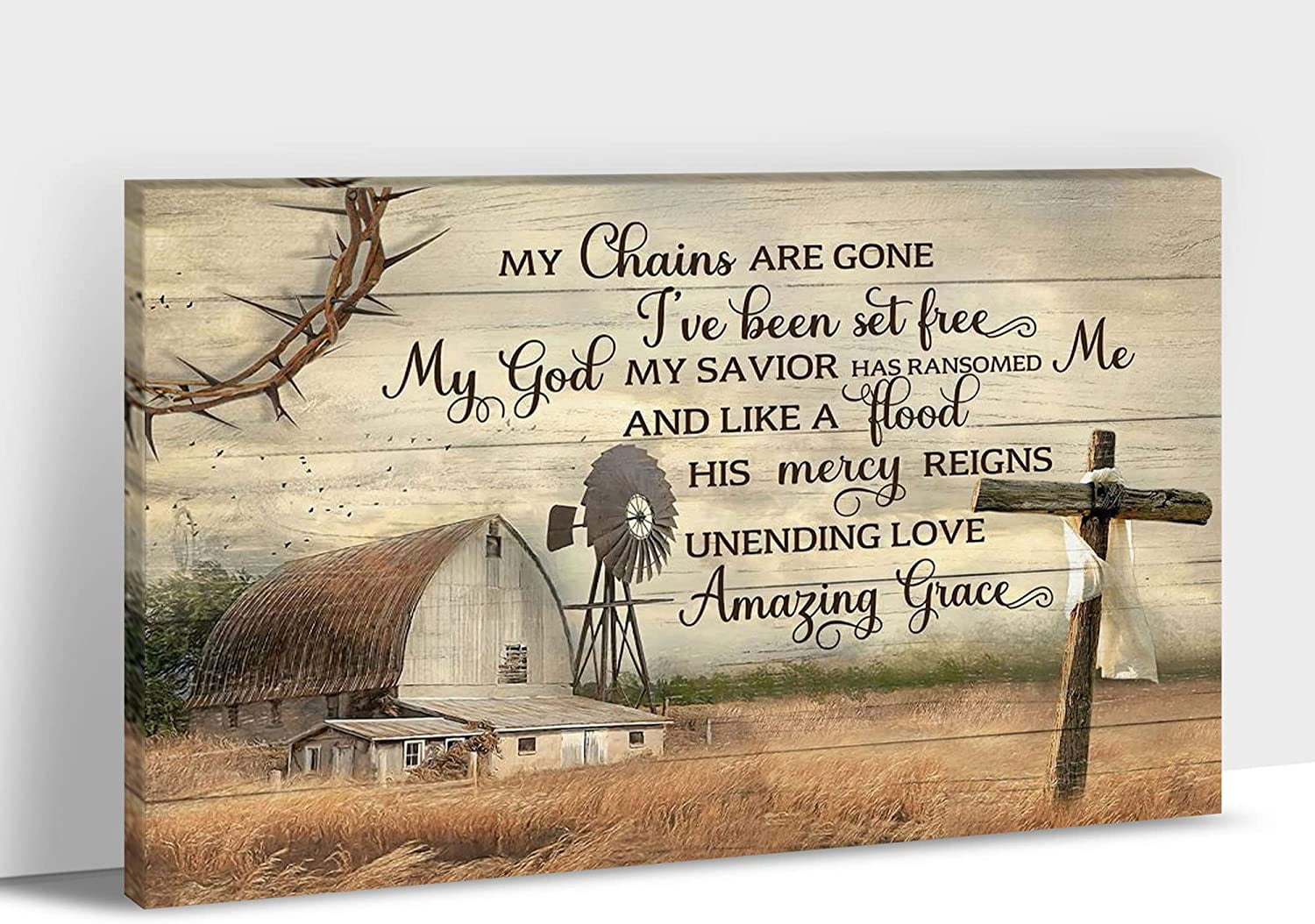 Farmhouse Wall Art - Barn Pictures Wall Art, Modern Farmhouse Wall ...