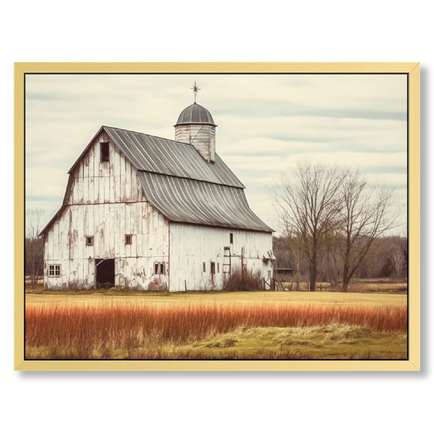 Farmhouse Wall Art Country Art Farm Landscape Barn House Poster Wall ...