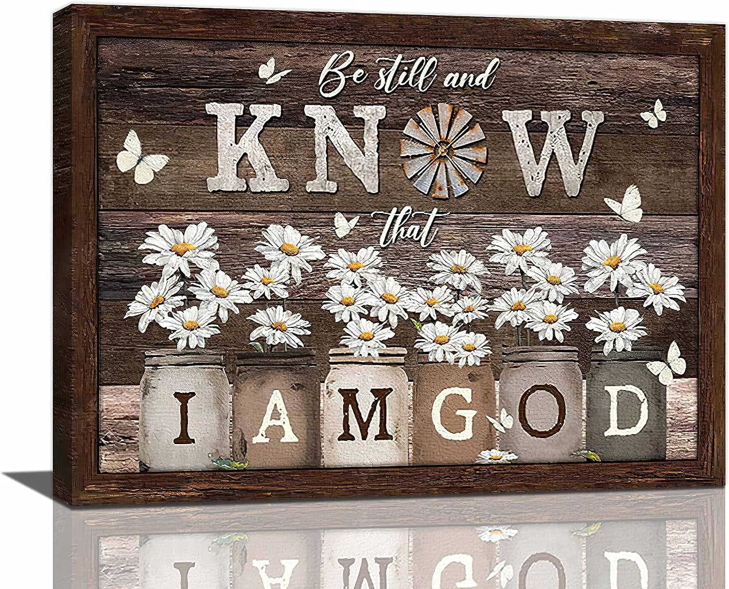 Farmhouse Wall Art Rustic Daisy Picture Wall Decor Country Daisy ...