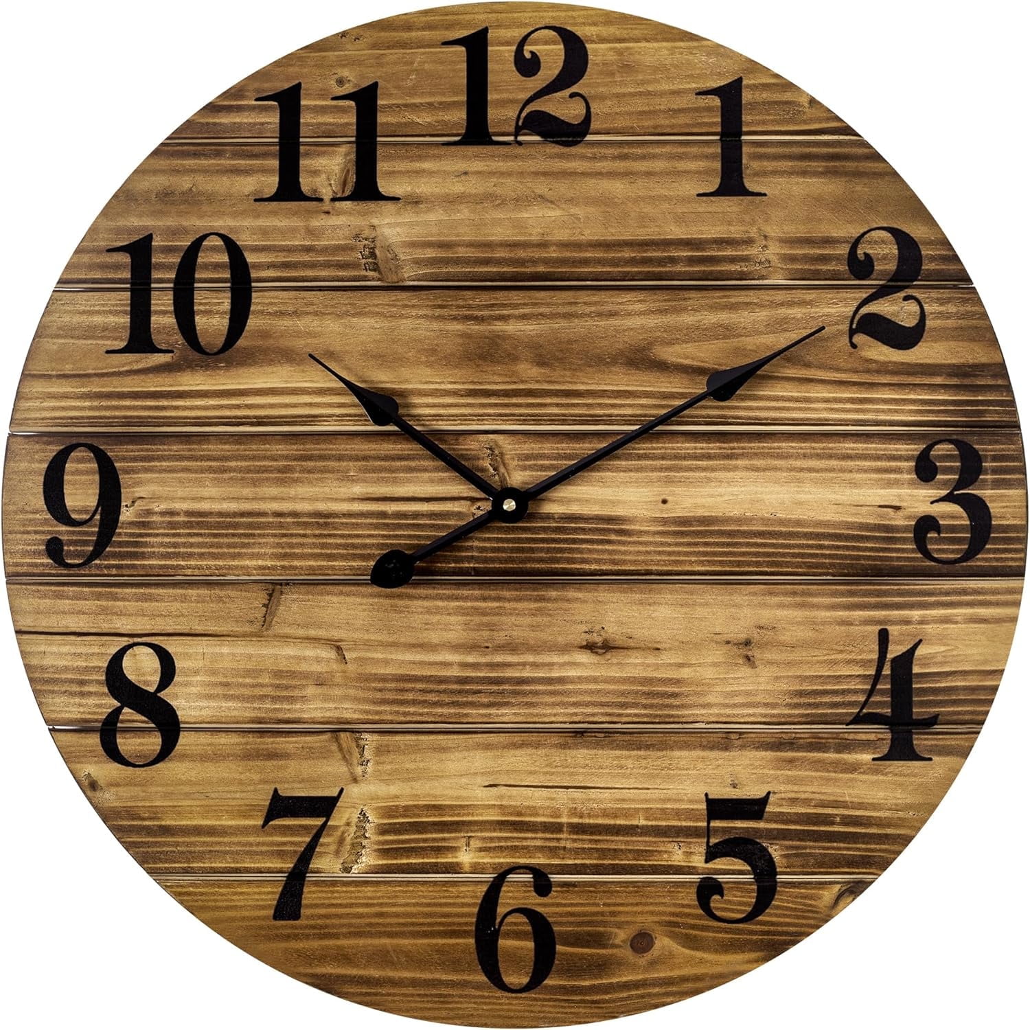 Farmhouse Wall Clock, 24 Inch Large Wall Clocks for Living Room Decor ...