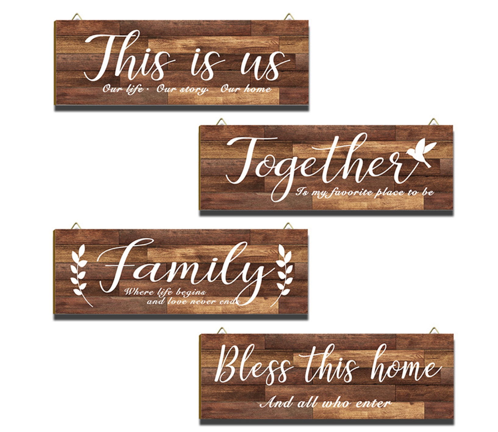 Stratton Home Decor Farmhouse 'The Love of a Family' Metal Table Sign ...