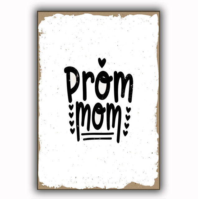 Farmhouse Wall Sign - Prom Mom - 8X12 Inches Funny Office Desk Decor ...