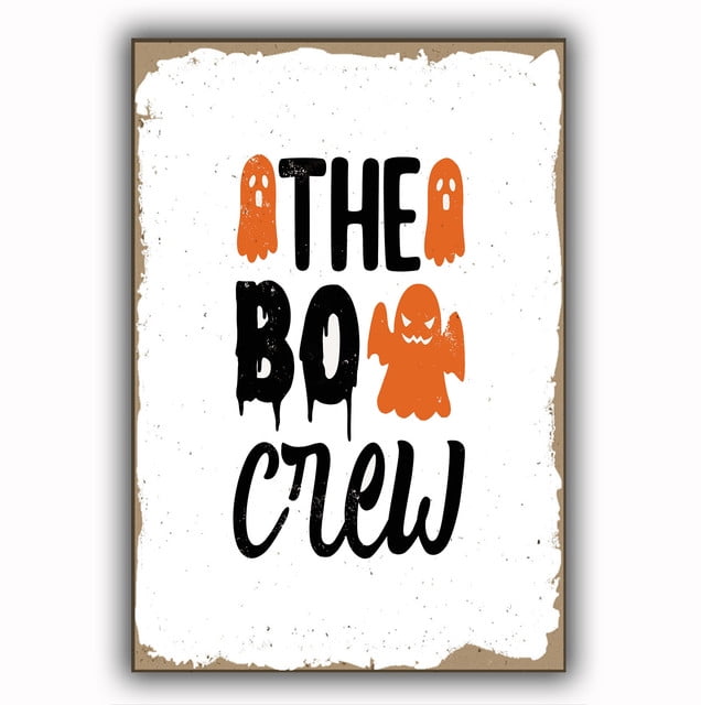 Farmhouse Wall Sign - the Boo Crew - Retro - 8X12 Inches Funny Office ...