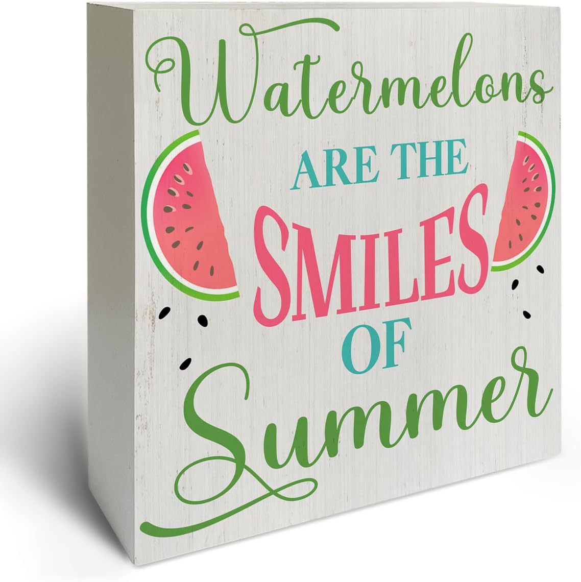 Farmhouse Watermelons are the Smiles Wooden Box Sign Artwork Summer ...