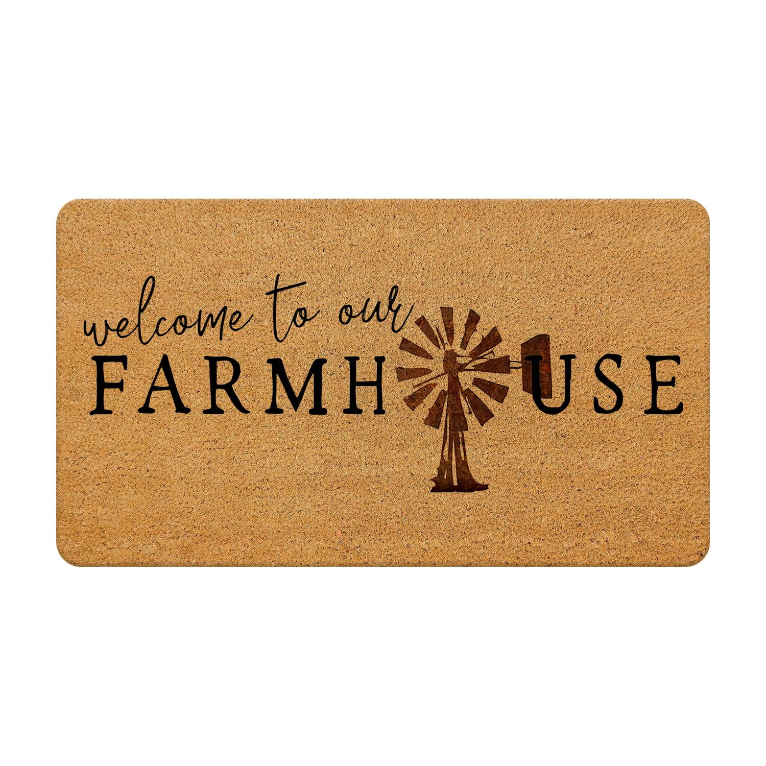 Farmhouse Welcome Mat Outdoor Welcome to Our Farmhouse Coir Door Mats ...