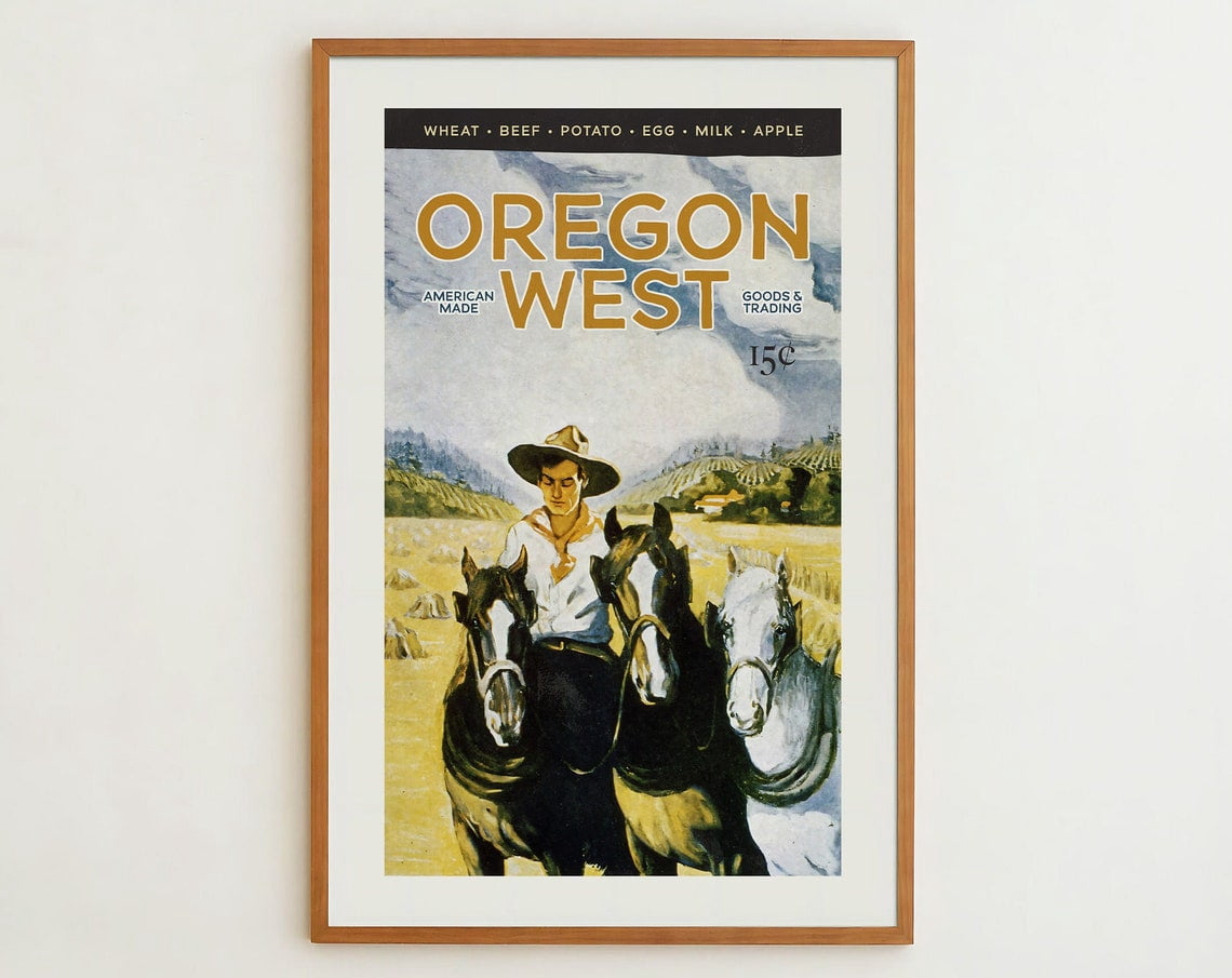 Farmhouse Western Print Kitchen Art Decor Western Kitchen Wall Art ...