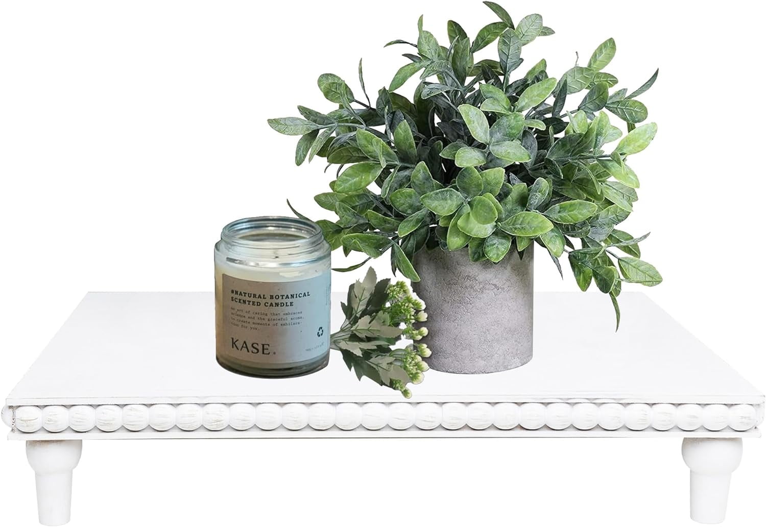 Farmhouse White Dispaly Risers Pedestal Stand For Bathroom Decor ...