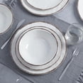 Farmhouse White Melamine Dinnerware Set for 4: 11 Inch Plates, 9 Inch ...