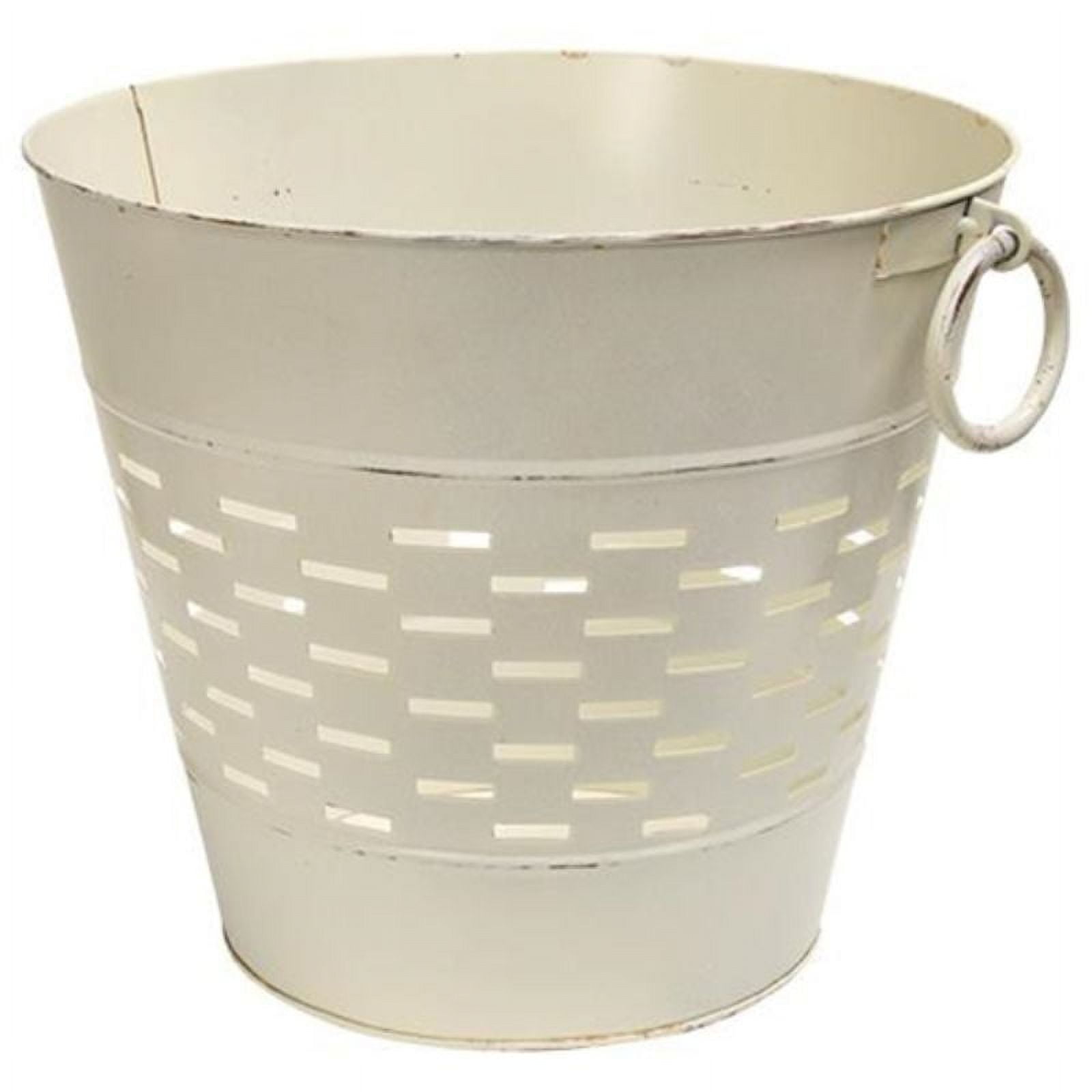 Farmhouse White Olive Bucket 12 inch - Walmart.com