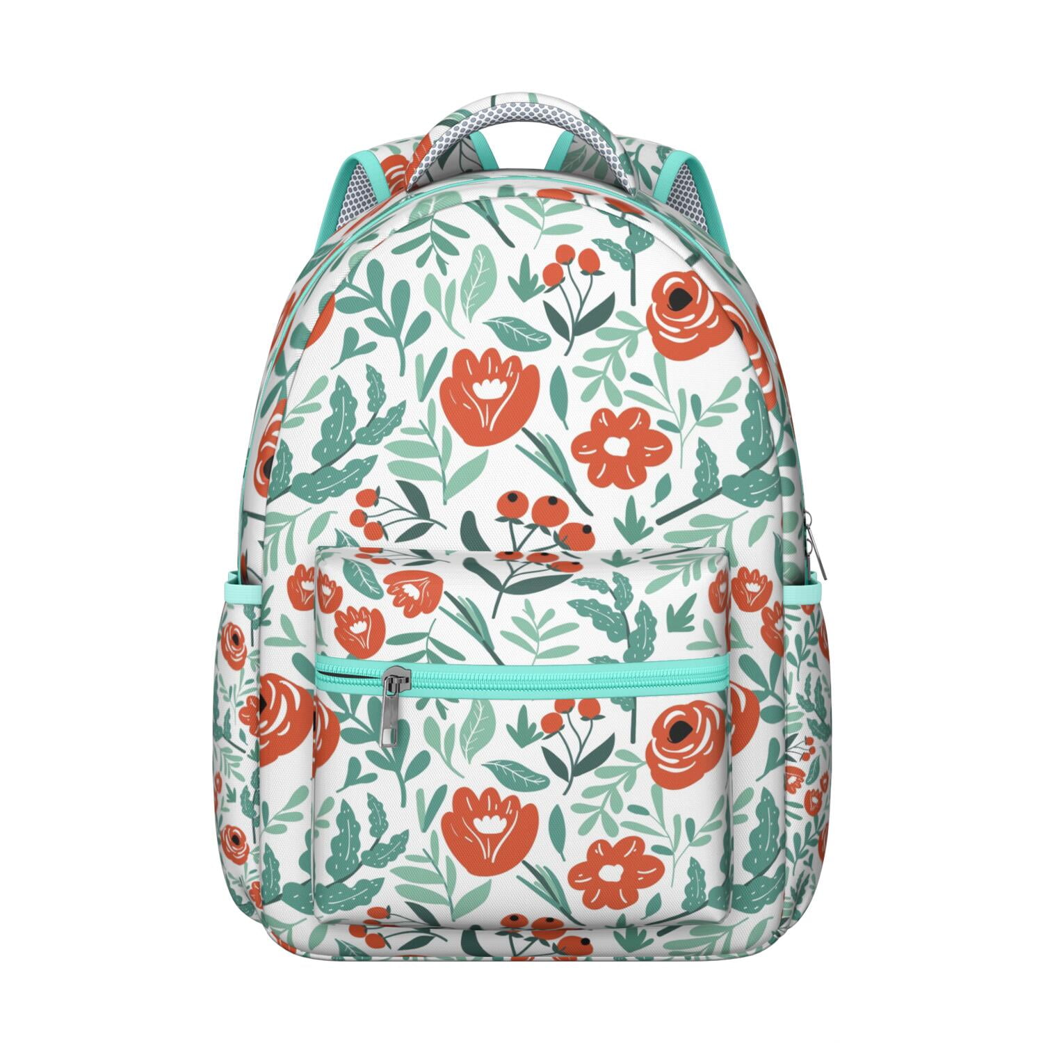 Farmhouse Wildflower Floral Backpack - Ergonomic Lightweight School ...