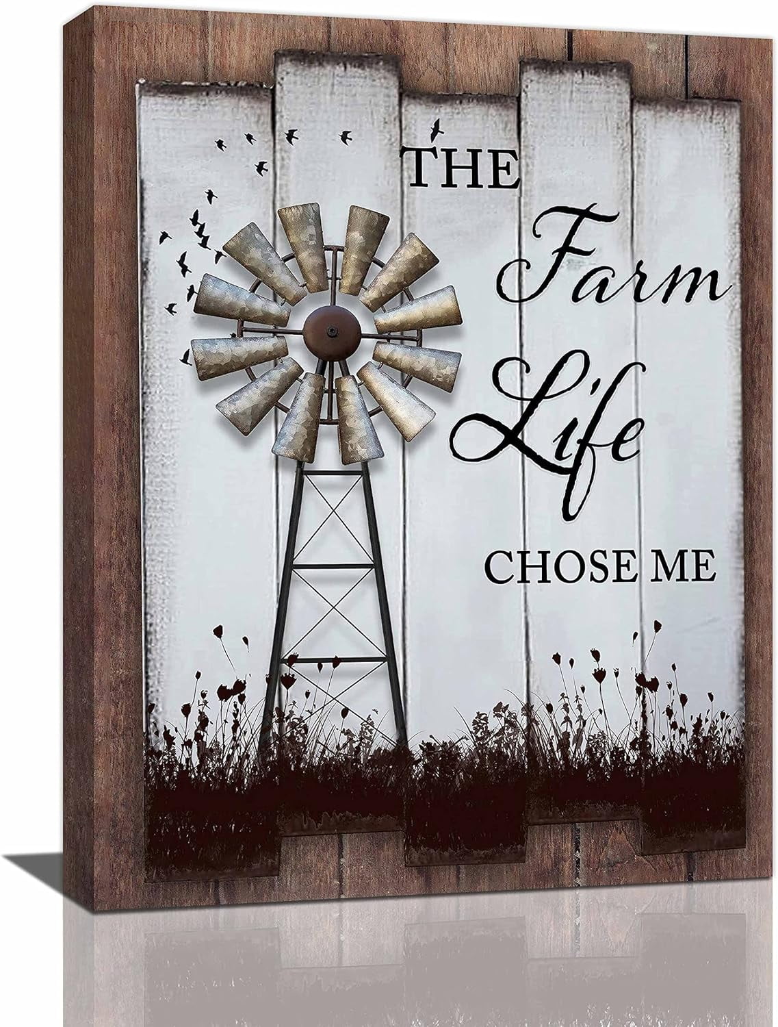 Farmhouse Windmill Wall Art Vintage Rustic Windmill Picture Wall Decor ...