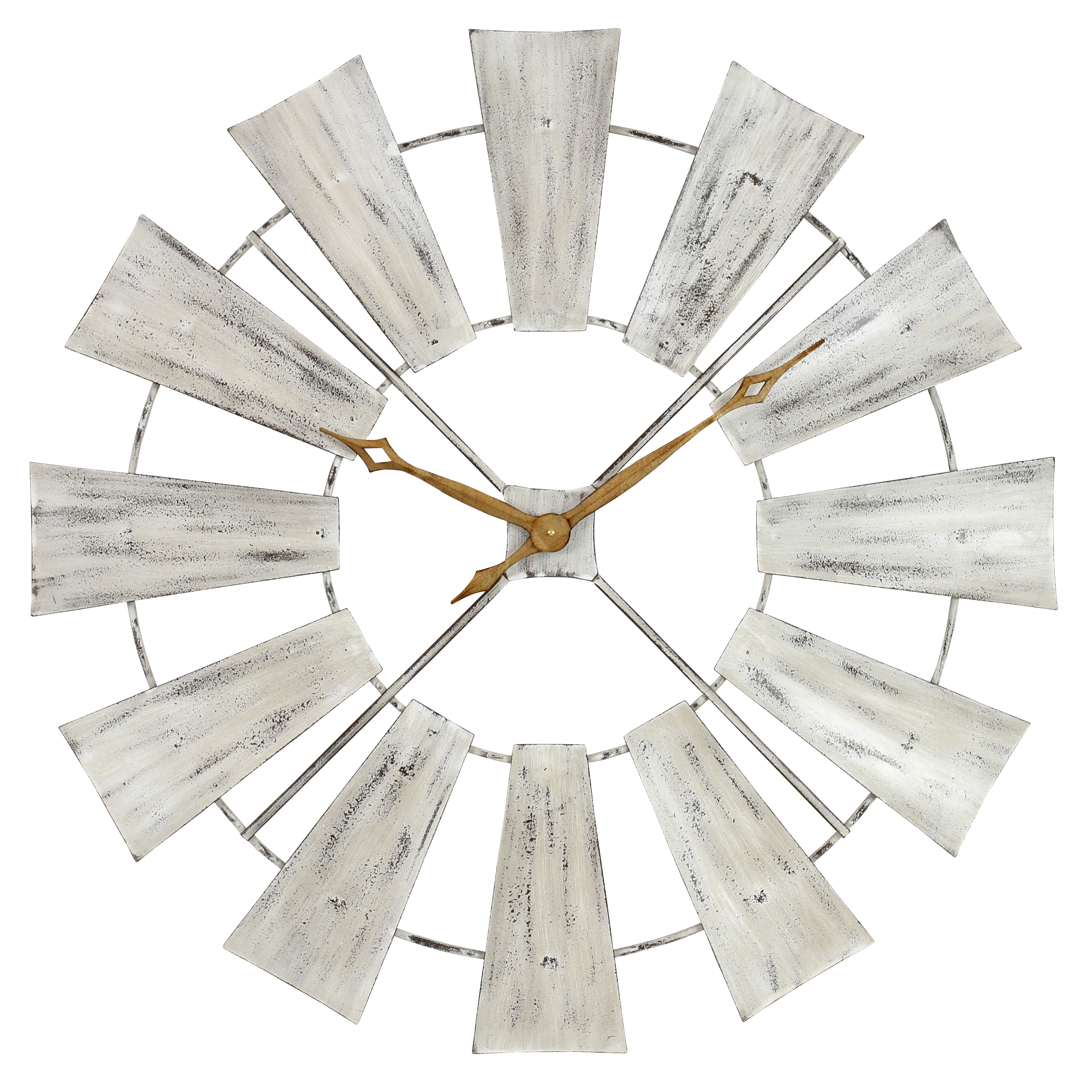 Farmhouse Windmill Wall Clock - White - Walmart.com