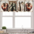 Farmhouse Window Valance (2 Piece) Rod Pocket Farmhouse Modern for ...