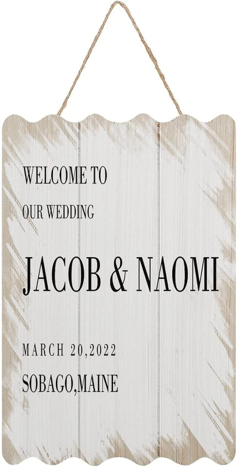 Farmhouse Wood Pallet Wall Plaque Sign Welcome to Our Wedding Antique ...