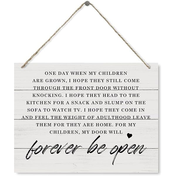 Farmhouse Wood Sign One Day When My Children Are Grown Sign Decorative ...