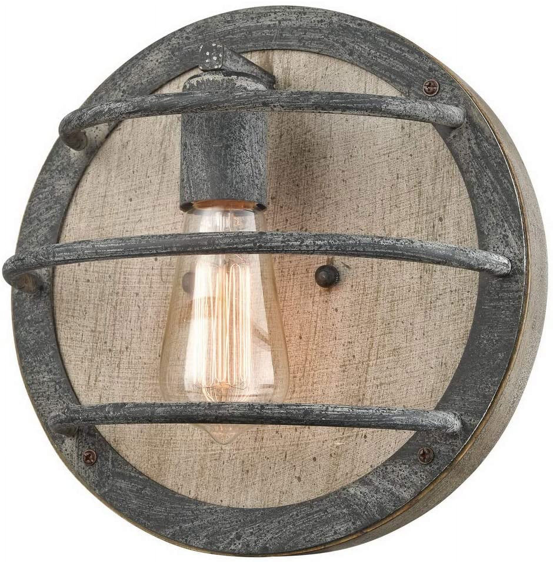Farmhouse Wood Wall Sconce Retro Rustic Wall Light Fixtures 1-Light ...