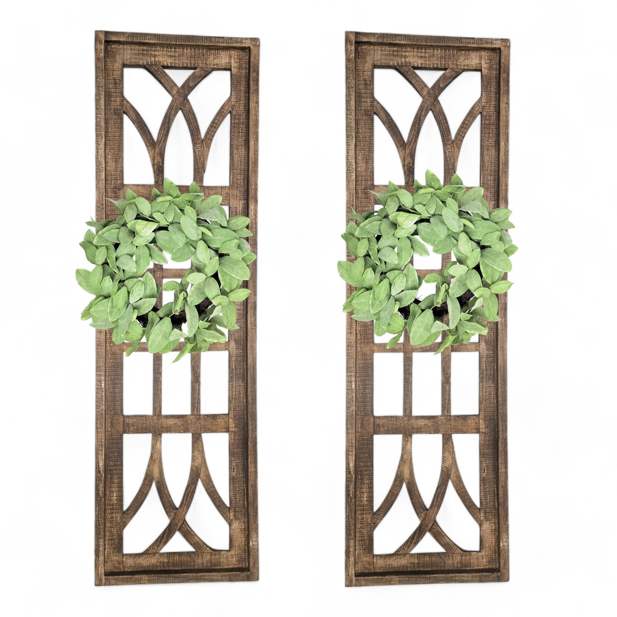 Farmhouse Wooden Wall Window Arch-Large Wood Window Frame-The Longview ...