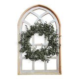 Farmhouse Wooden Wall Window Arch - The Paradise Fields Large Wood ...