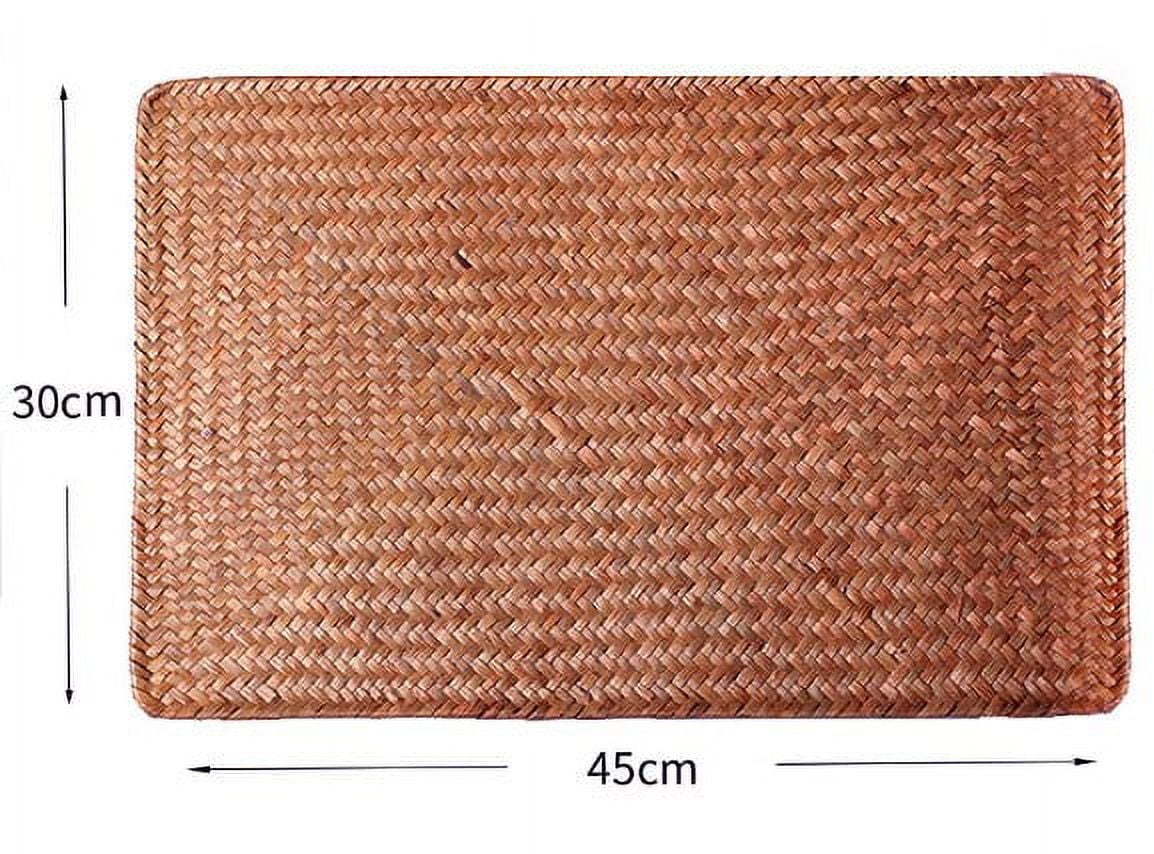 Farmhouse Woven Tea Cup Mat Handwoven Coaster Decorative Tabletop Mat ...