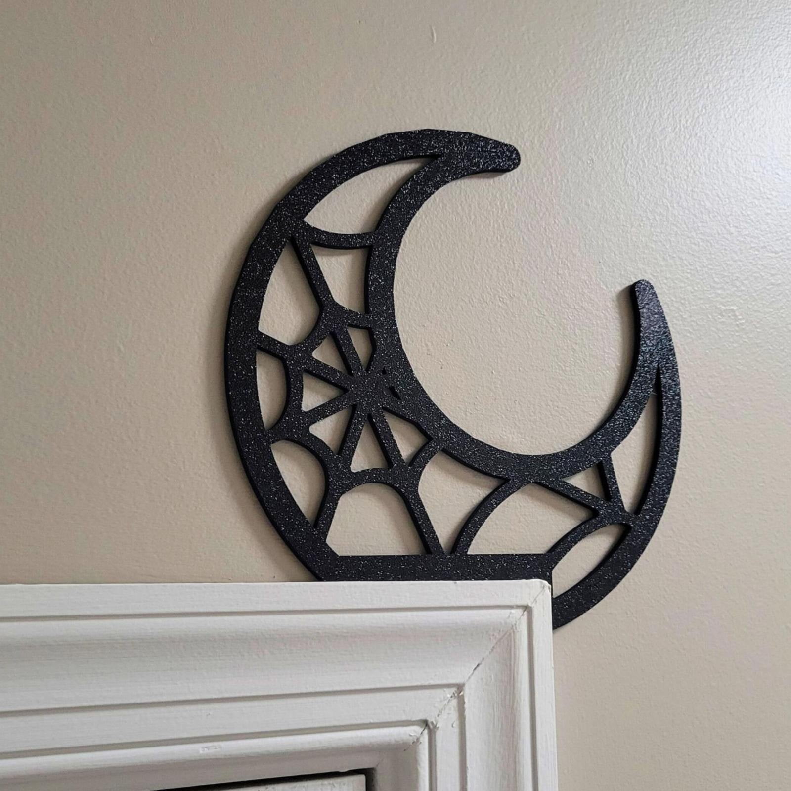 Farmhouse Wreath 2024 Halloween Moon Door Corner Topper Decoration ...